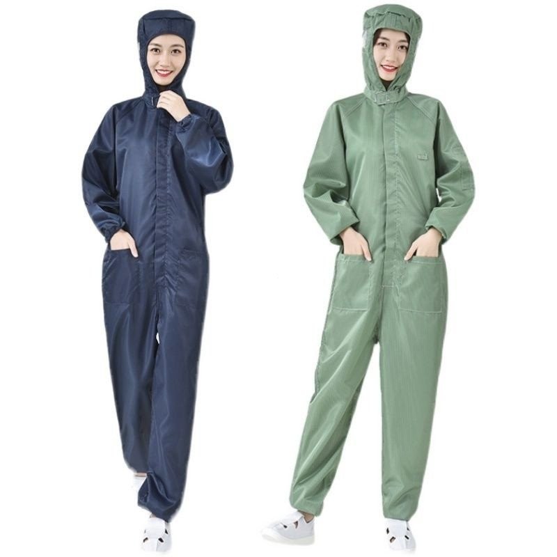 Static-Free Coverall One-Piece Dust-Free Clothes Protective Clothing ...