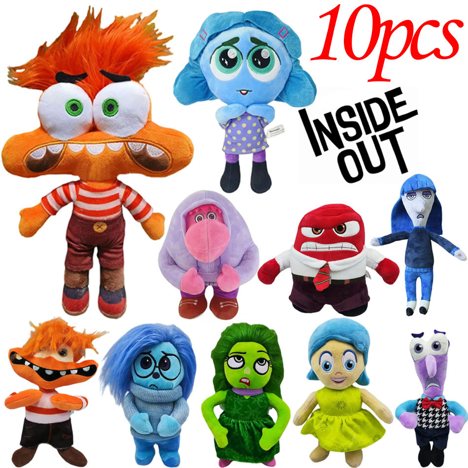 Inside Out 2 Plush Dolls Inside Out Plush Toy Cute Cartoon Plushie Doll ...