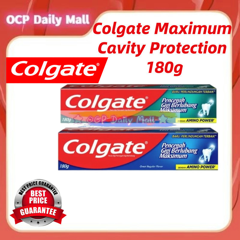 Colgate Maximum Cavity Protection Fresh Cool Mint/Great regular flavor ...