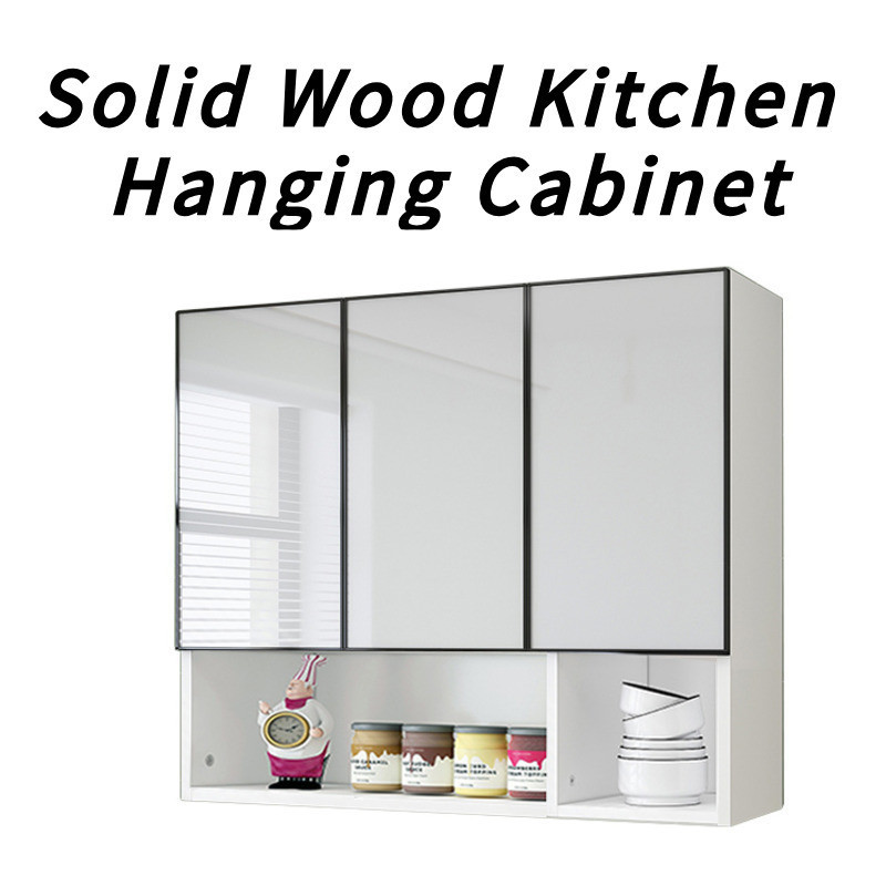 Solid Wood Kitchen Hanging Cabinet Wall Cabinet Custom Wall Mounted ...