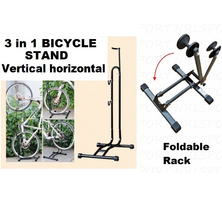 3 in 1 Vertical Bicycle stand Bike Floor Parking Rack Bike Indoor ...
