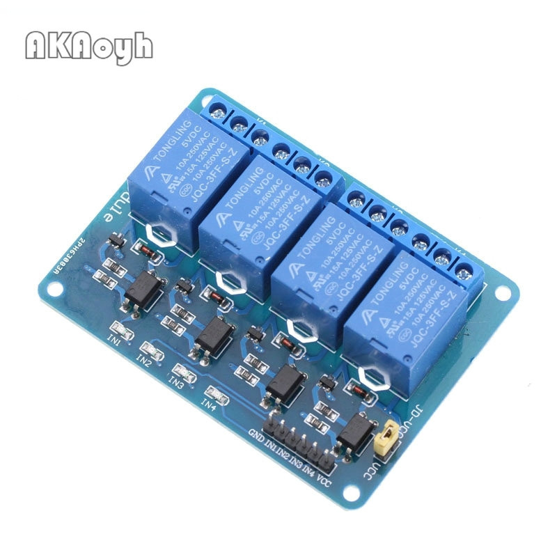 5V 12V 4 Channel Relay Module Shield for Arduino ARM PIC AVR DSP ...