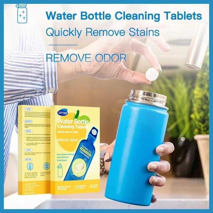 Water Bottle Cleaning Tablets Scale Cleaning Effervescent Tablets ...