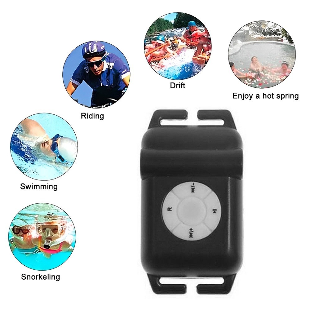 Waterproof MP3 Player with Memory for Swimming Underwater 3 Meter Sport ...