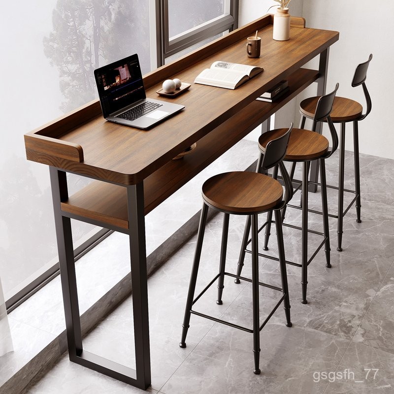J-H/Wall-Mounted Narrow Table Balcony Foot High and Low Foot Table Home ...