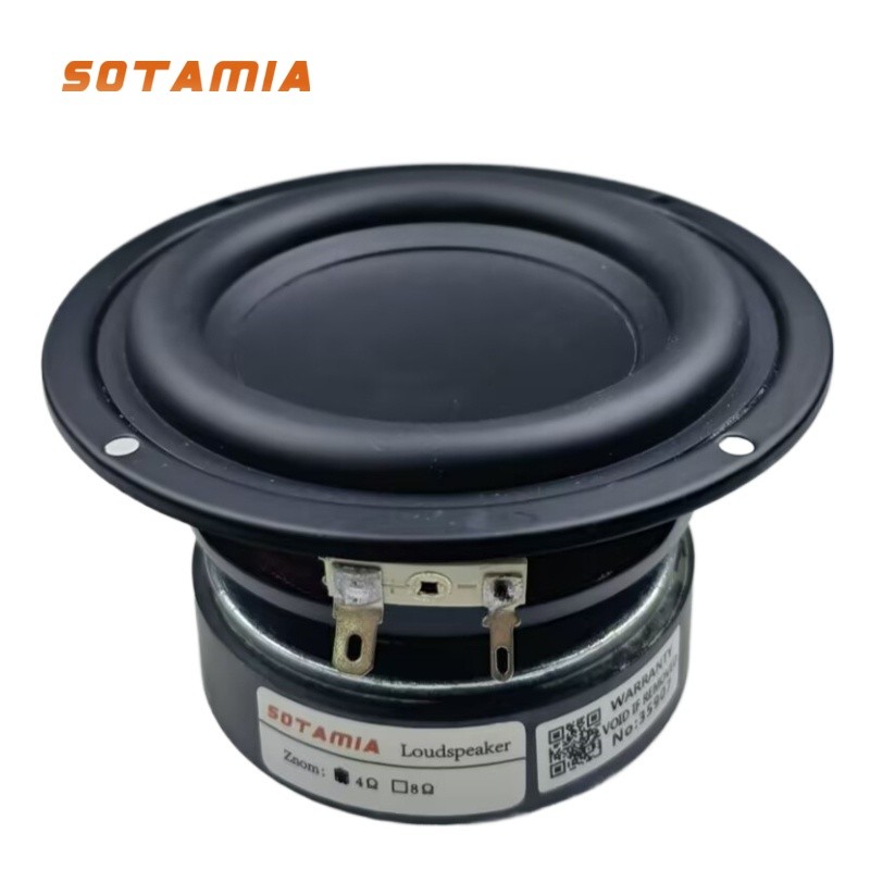 SOTAMIA 1Pcs 4 Inch Subwoofer Audio 4 Ohm 35W Hifi Home Music Sound ...