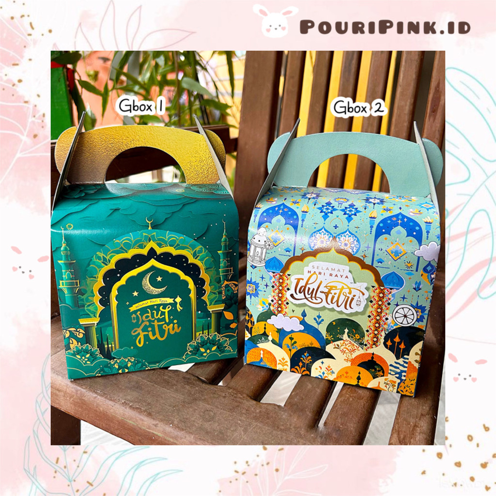 Gbox Gable Box Eid Al-Fitr 2025 Aesthetic Hampers Parcel Ramadhan Snack ...