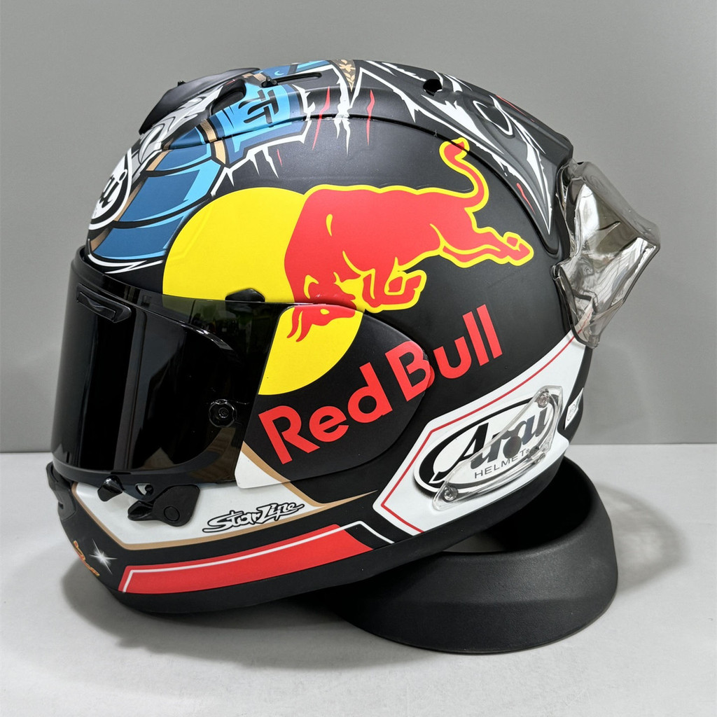 ARAI RX7X Red Bull Guard Full Face Helmet Arai Red Bull Full Face ...