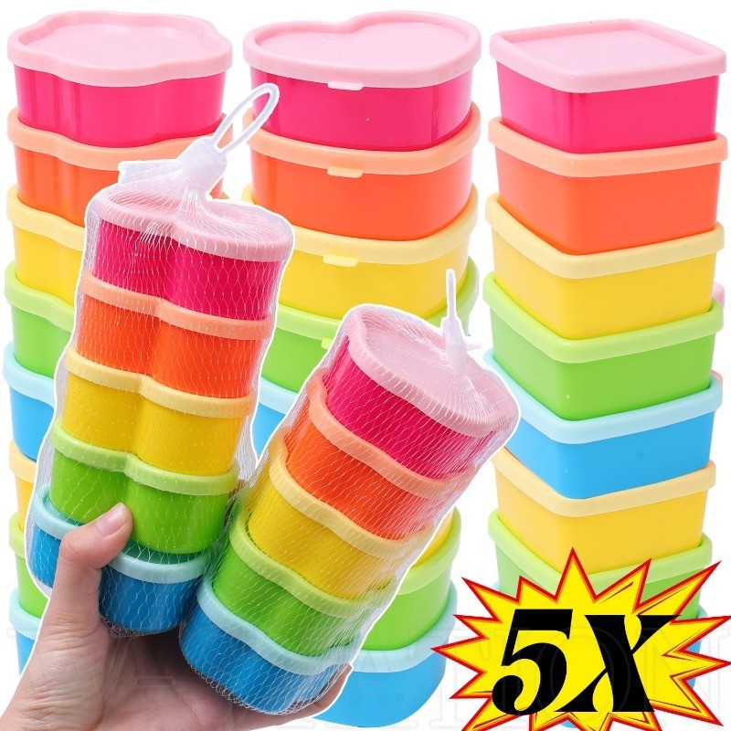 5Pcs Mini Food Storage Boxes - Portable Barbecue Spice Box - Home ...