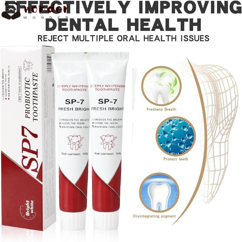 WONDER Sp-7 Probiotic Toothpaste, SP 7 Ultra Probiotic Fresh Stain ...