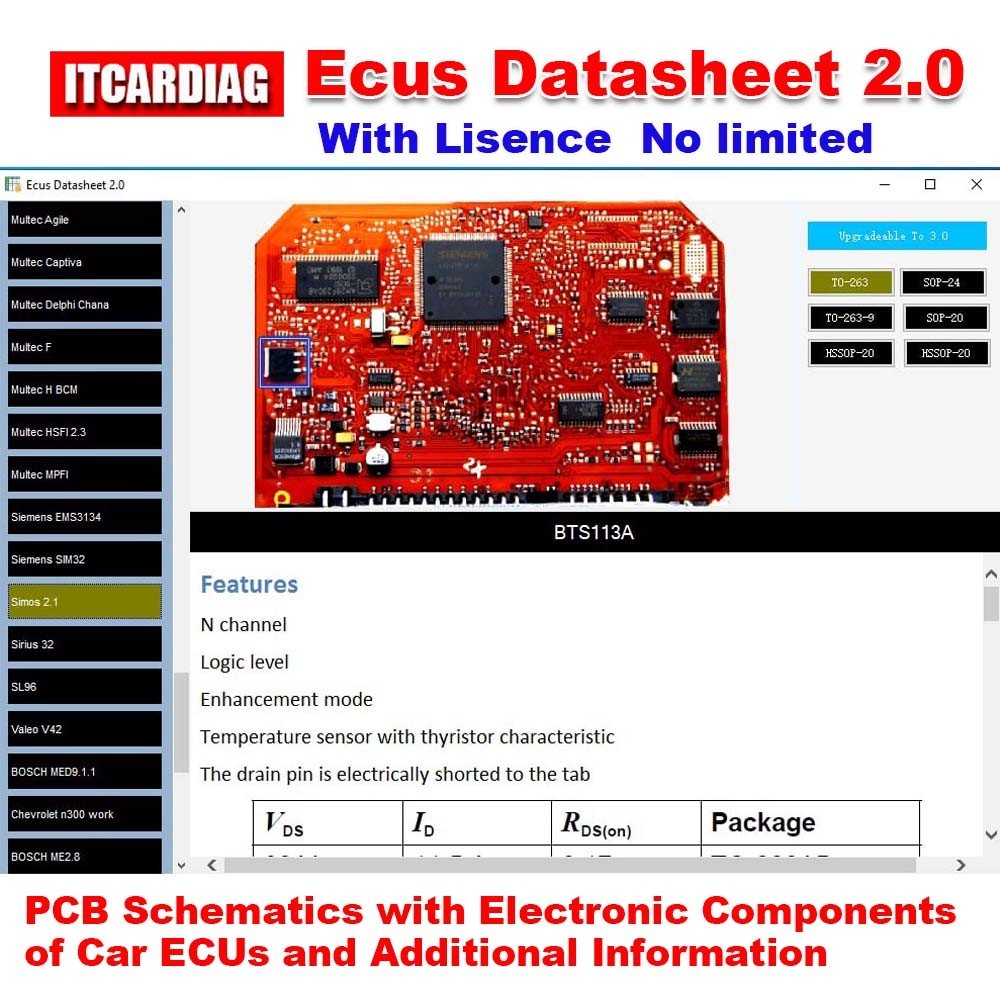 ECU Repair Software Ecus Datasheet 2.0 PCB Schematics with Electronic ...