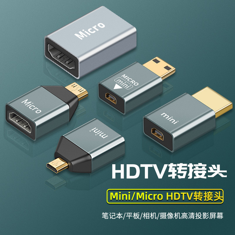 4K Micro/Mini HDMI to HDMI Adapter,HDMI2.0 Micro HDMI Male to Mini HDMI ...