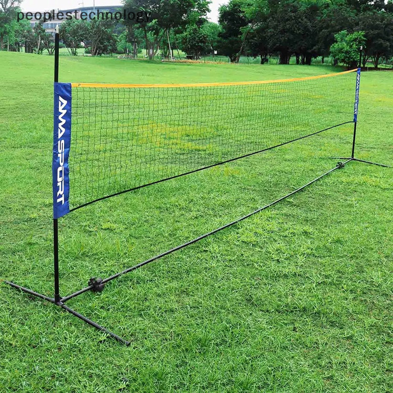 peoplestechnology Outdoor Badminton Net Rack Portable Folding Badminton ...