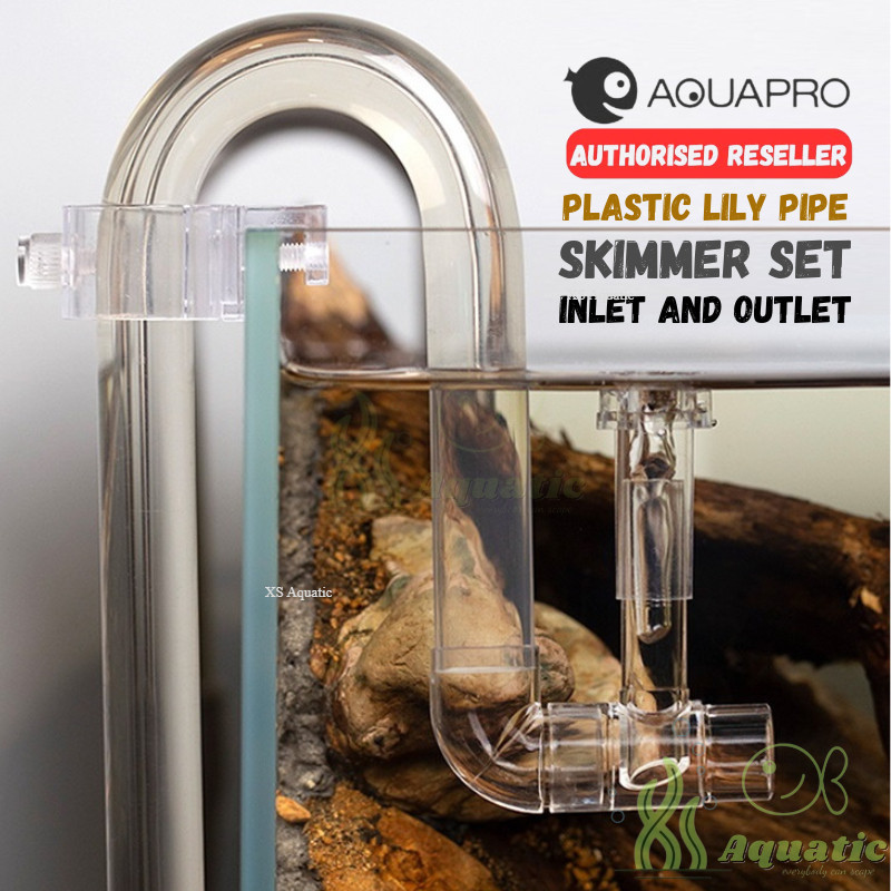 AQUAPRO Plastic Mini Aquarium Inflow Outflow Lily Pipe 12mm 16mm ...