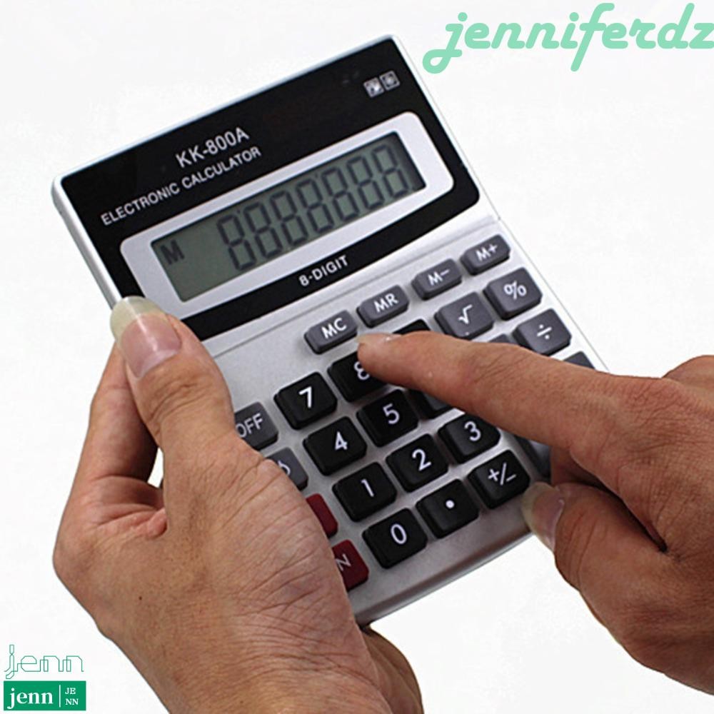 JENNIFERDZ Calculadora Large Font Medium Desktop 8 Digits Display KK-800A Small Size Office ...