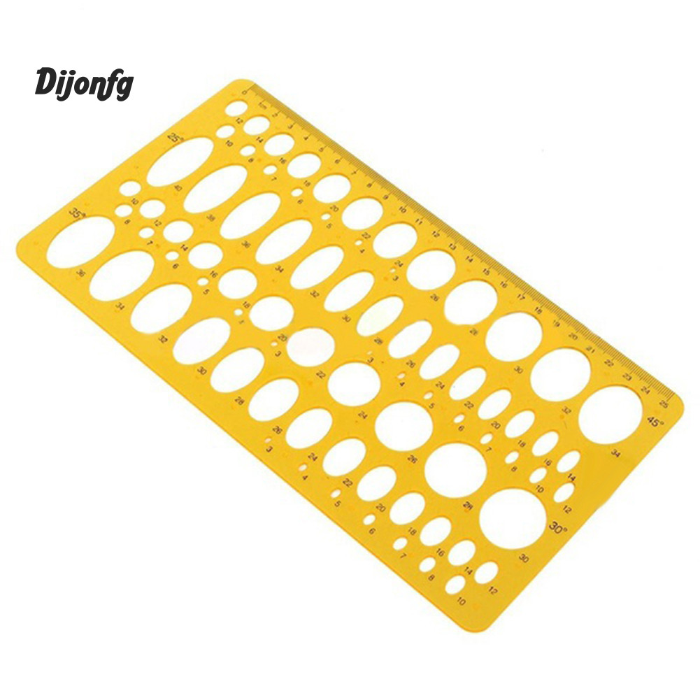 21cm/25cm Ellipse Drafting Drawing Stencil Mechanical Ruler Oval Round ...
