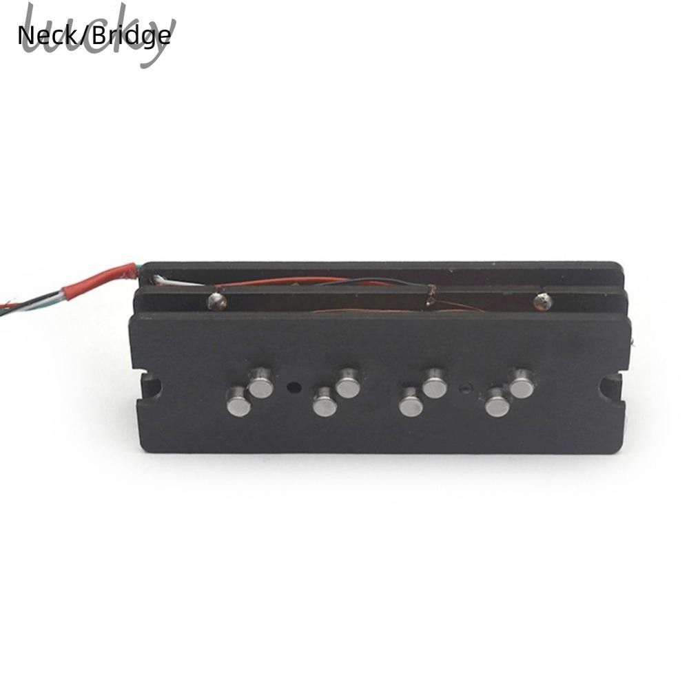 Noiseless Stacked Humbucker for 4 String Bass Vintage Jazz Tone Coil ...