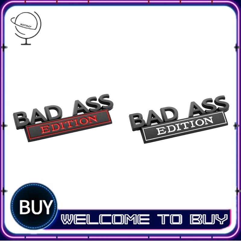 Car Bad Ass Edition Emblem, 3D Fender Badge Decal Car Sticker ...