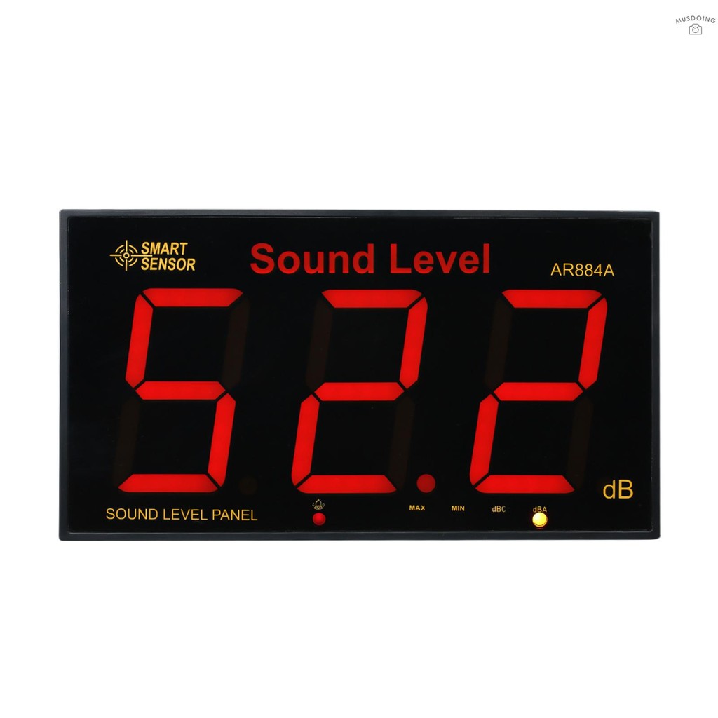 SMART SENSOR AR884A Sound Level Meter with Large LCD Screen Wall ...