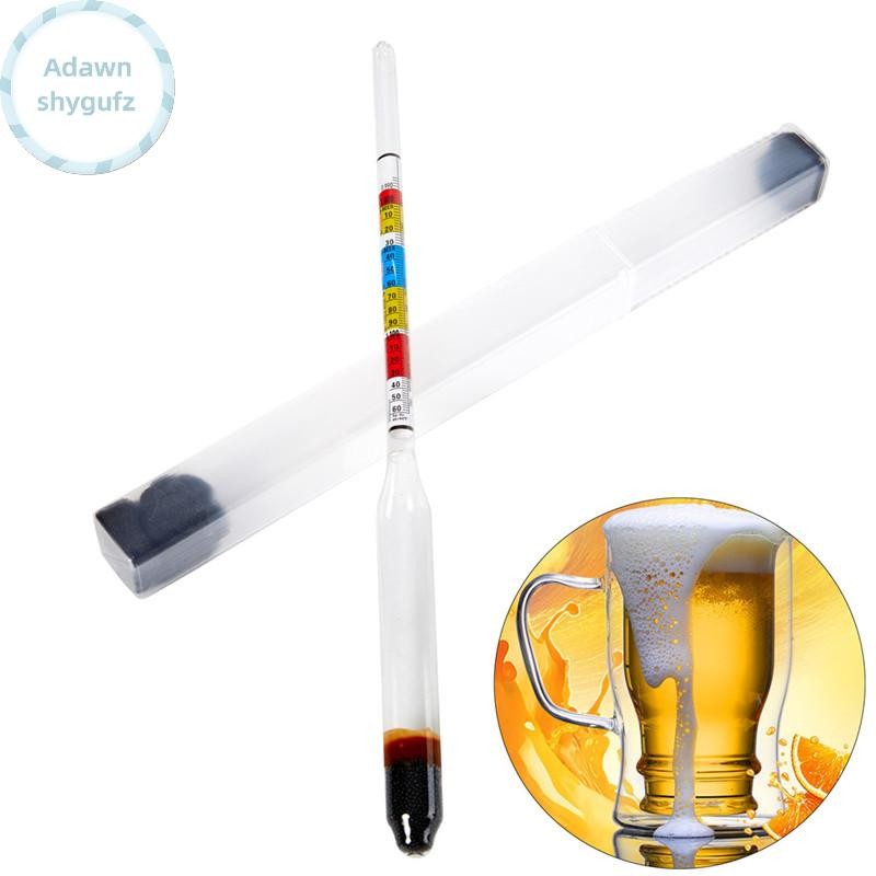 Adfz 1/2Pcs Triple Scale Hydrometer For Home Brew Wine Beer Cider ...