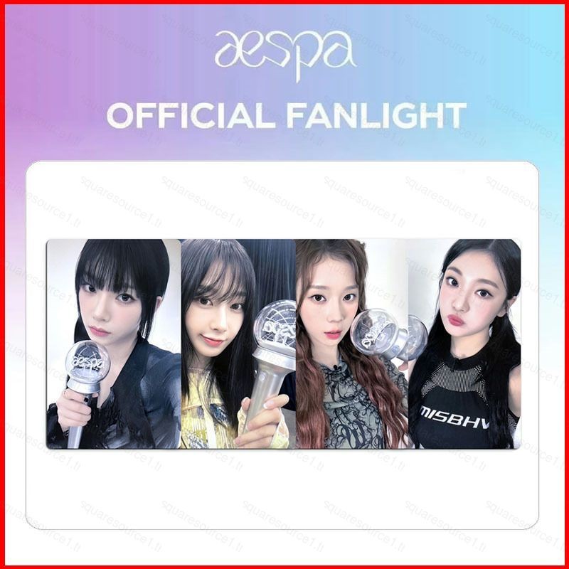 SQT 4PCS/Set AESPA KARINA Small Card PHOTOCARD GISELLE NINGNING ...