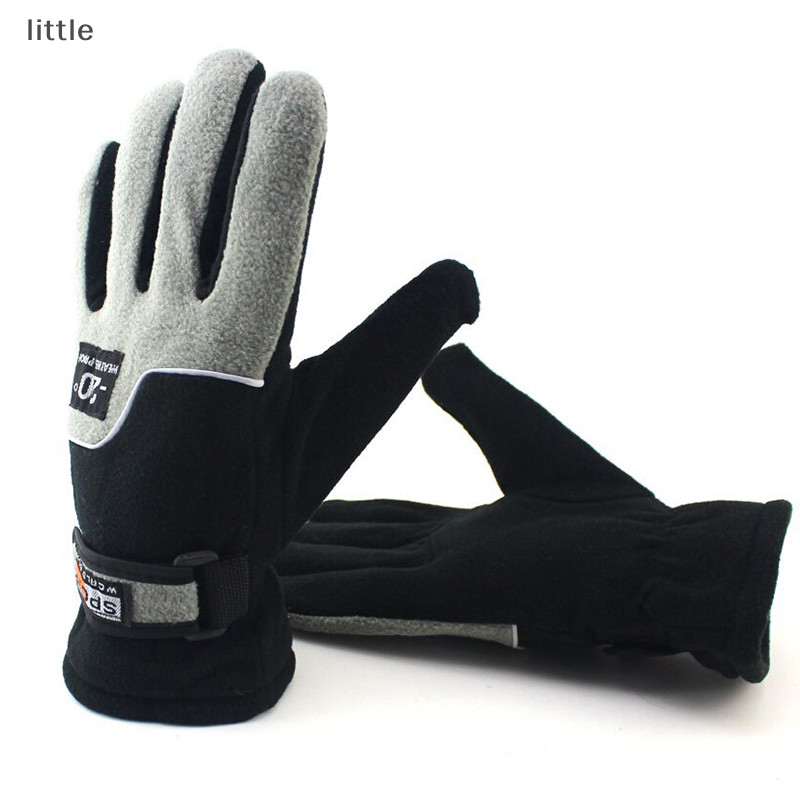 sglittle -20℃ Winter Warm Fleece Gloves Men Thermal Cycling Snow Thick ...