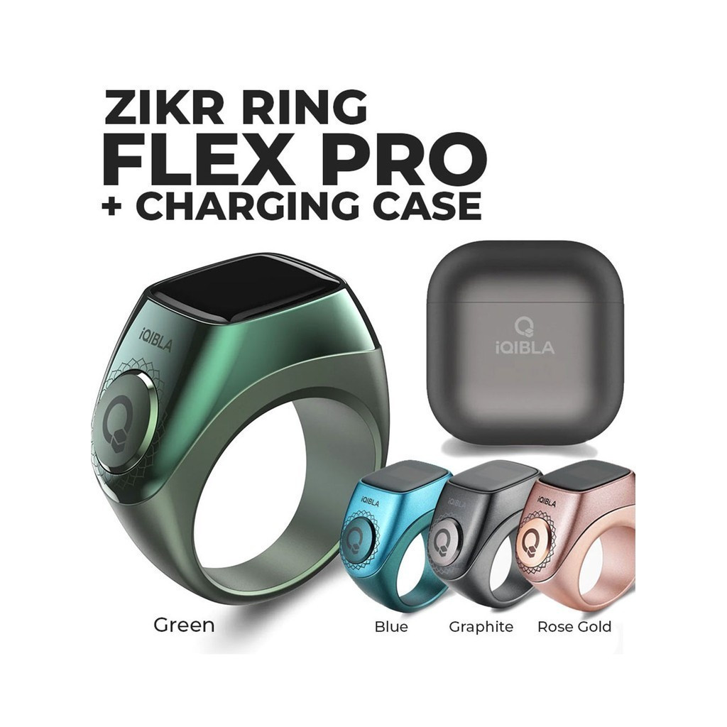 [Aluminium Alloy] Zikr Ring Flex Pro + Charging Case Cincin Zikir ...