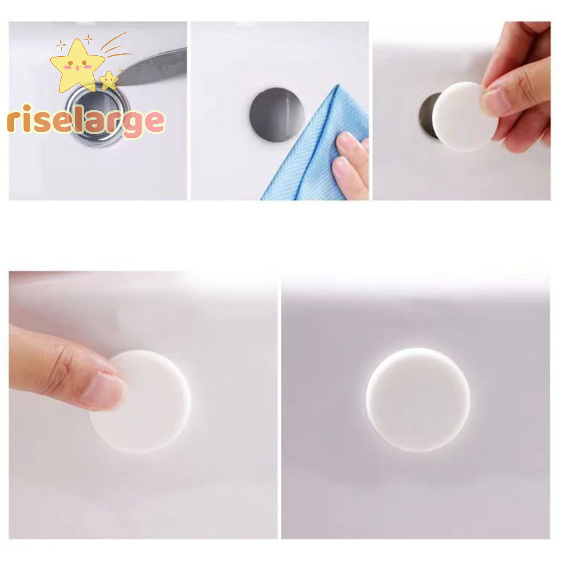 [RiseLargeS] 5/10/20PCS Wash Basin Overflow Cover Kitchen Bathroom Sink ...