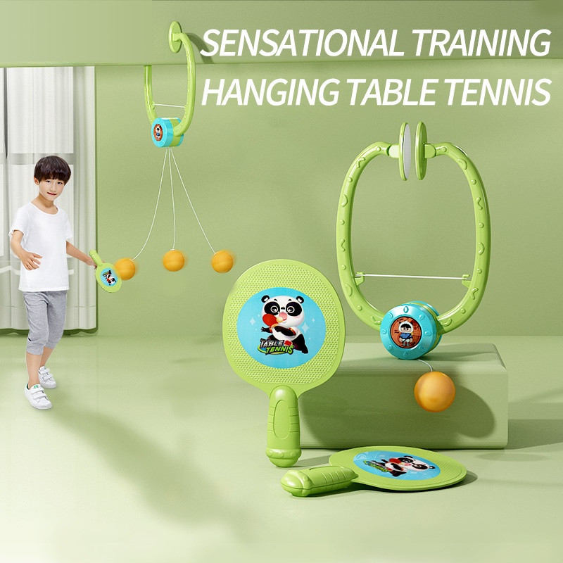 [new] Kids Indoor Sports Game Ping Pong Toy Hanging Table Tennis Self ...