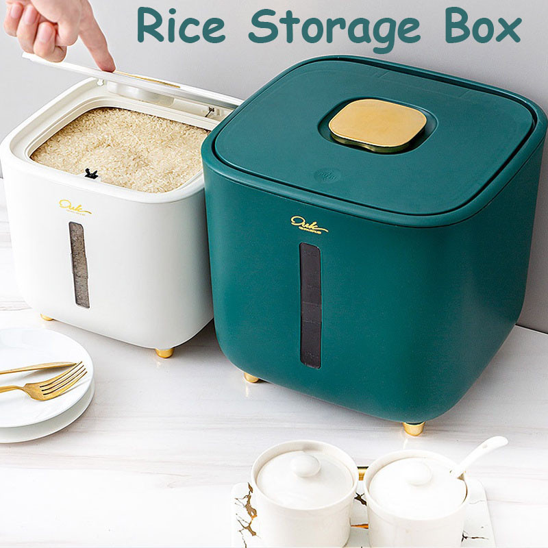 5/10 KG Rice Storage Box Large Capacit Sealed Insect and Moisture Proof ...