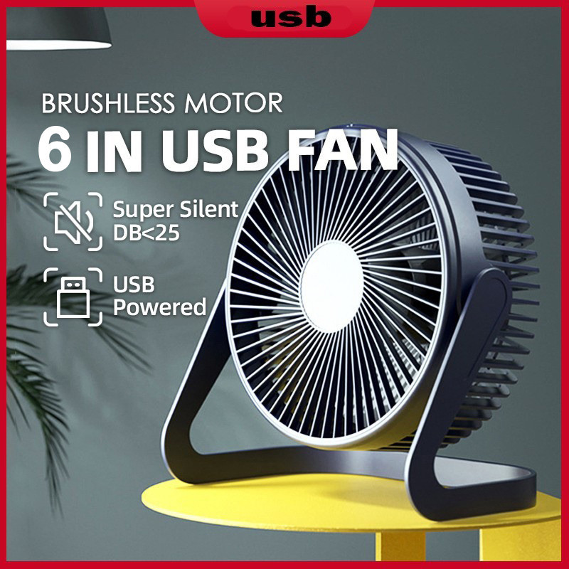 SG Stock USB Table Fan Office Portable 6 IN Table Fan Cooling Desktop ...