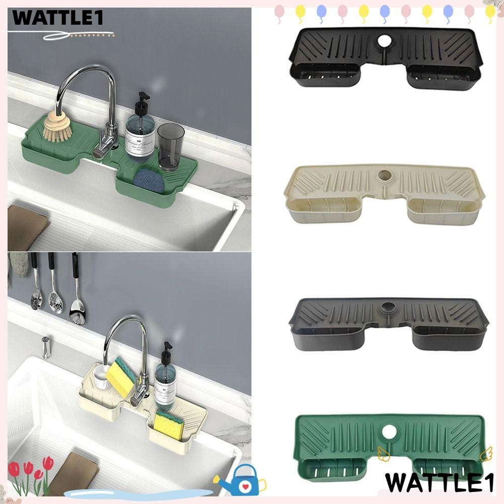 WTTLE Faucet Splash Guard Mat, Silicone Splash Proof Faucet Water ...