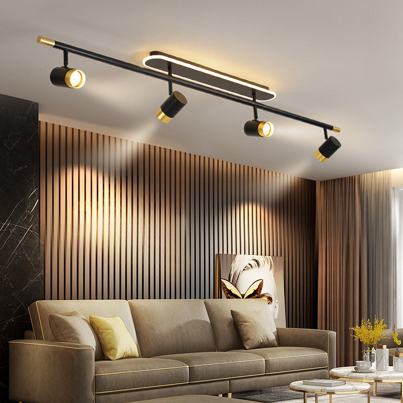 J-H/New Nordic Surface-Mounted Ceiling Light with Spotlight, No Main ...