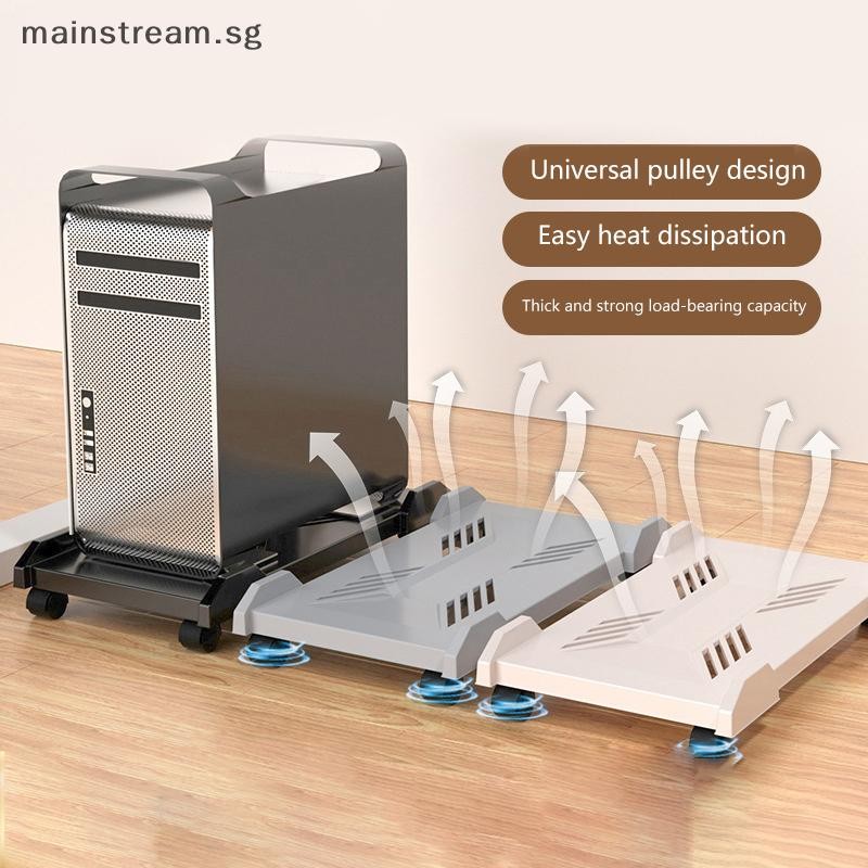 [Mni] Computer Tower Stand Adjustable Mobile CPU Stand Gaming PC Case ...