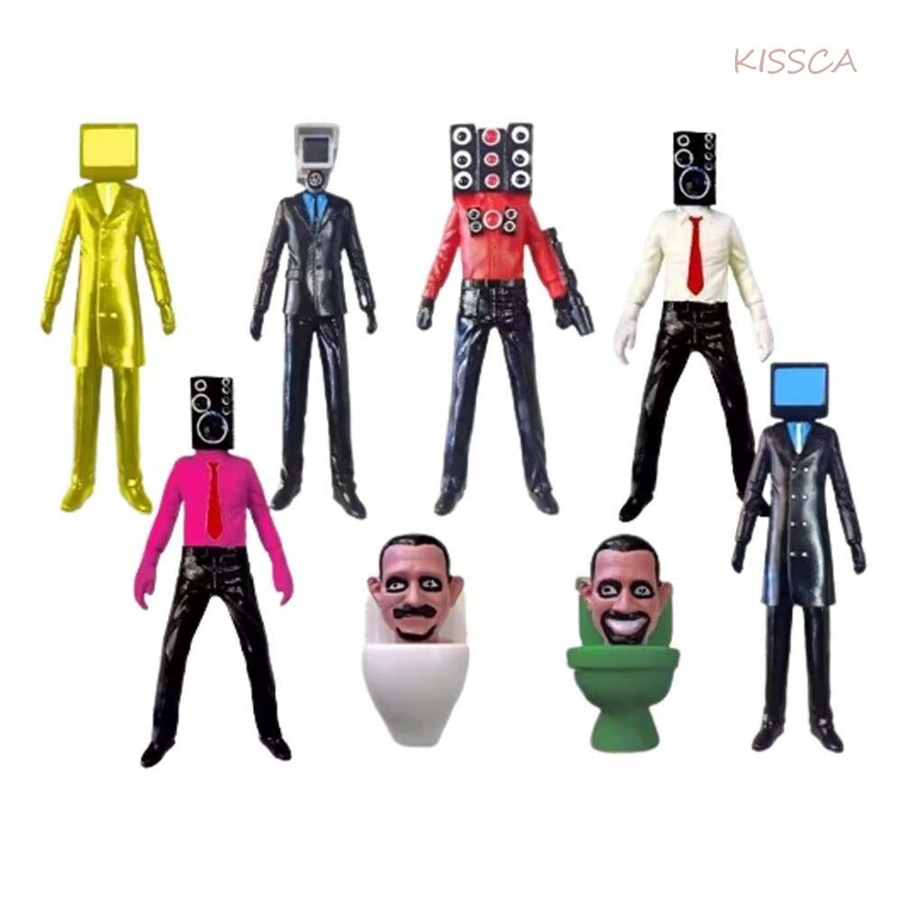 KISSCA Skibidi Toilet Action Figure, Figure Skibidi Toilet Camera Man ...