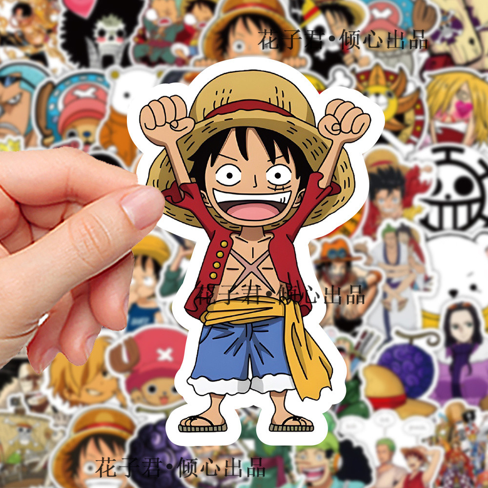 102Zhang Riman One Piece Stickers Luffy Zoro One Piece Anime Peripheral ...