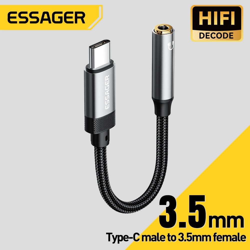 Essager 3.5mm Audio Converter Cable USB C /L to 3.5 Earphone Jack AUX ...