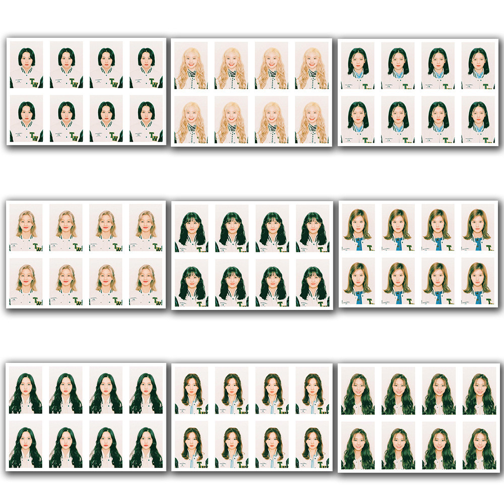 Kpop Twice ID Photo to be world tour Identity Card Photocards School ID ...