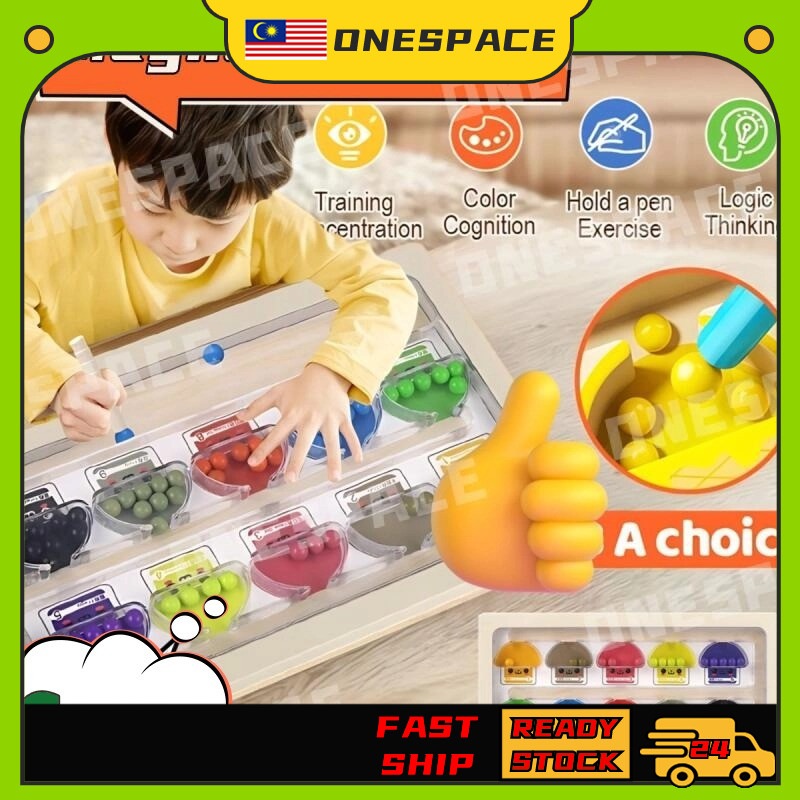 Magnetic Maze Toys For Kids Boy Girl Matching Color Number Sorting Maze ...
