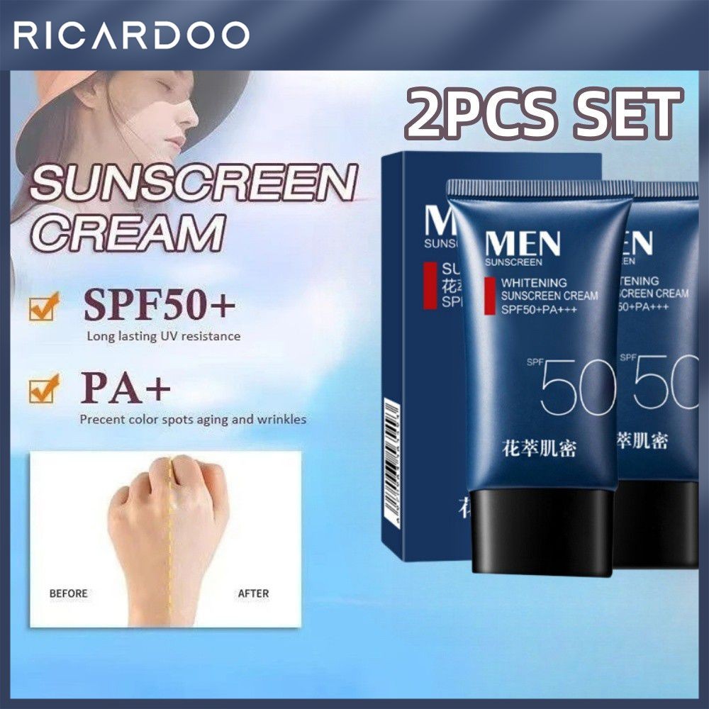 【FREE GIFT】Huacuijimi Whitening Sunscreen Cream SPF50+PA+++ For Men ...