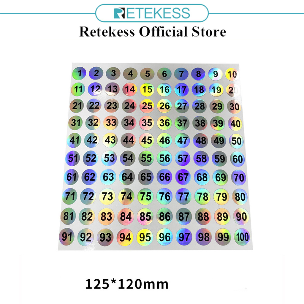 Retekess Pager Restaurant Wireless Calling System Digital Label 1-100 ...