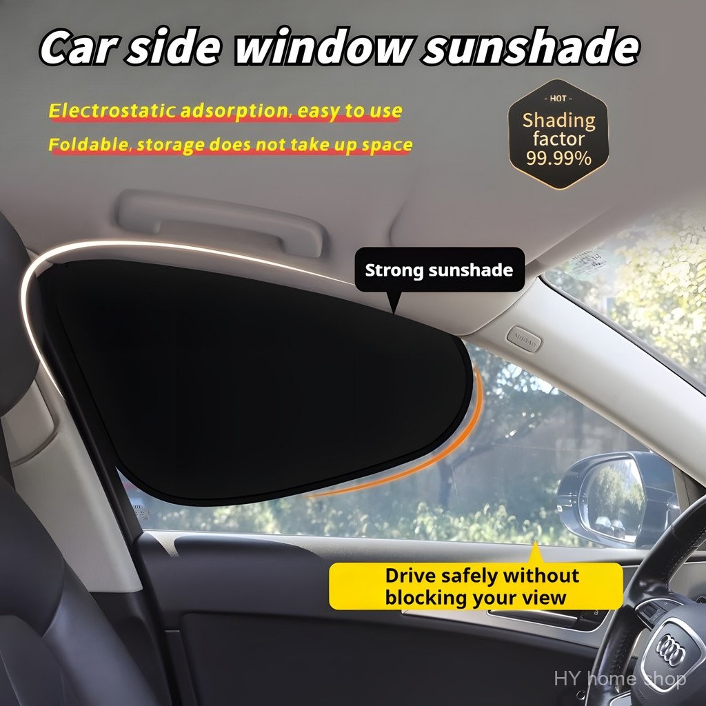 Car side window sunshade Electrostatic adsorption collapsible/Car ...