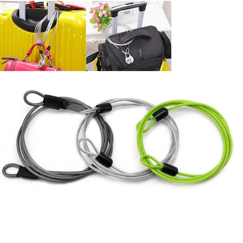 100cm / 150cm Bike Lock Bicycle Motorcycles Cycling Cable Wire Rope ...