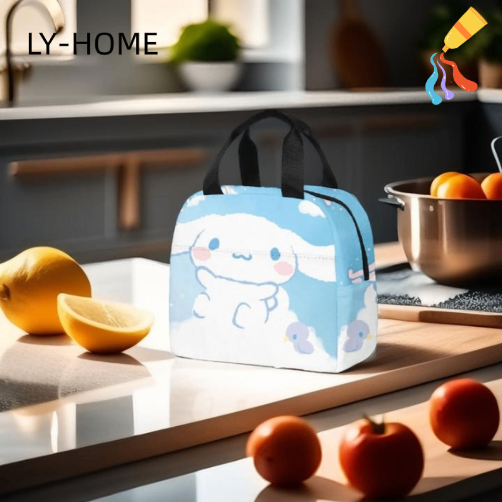 LY Lunch Box Bag, Fabric Sanrio Lunch Bags, Portable Waterproof ...