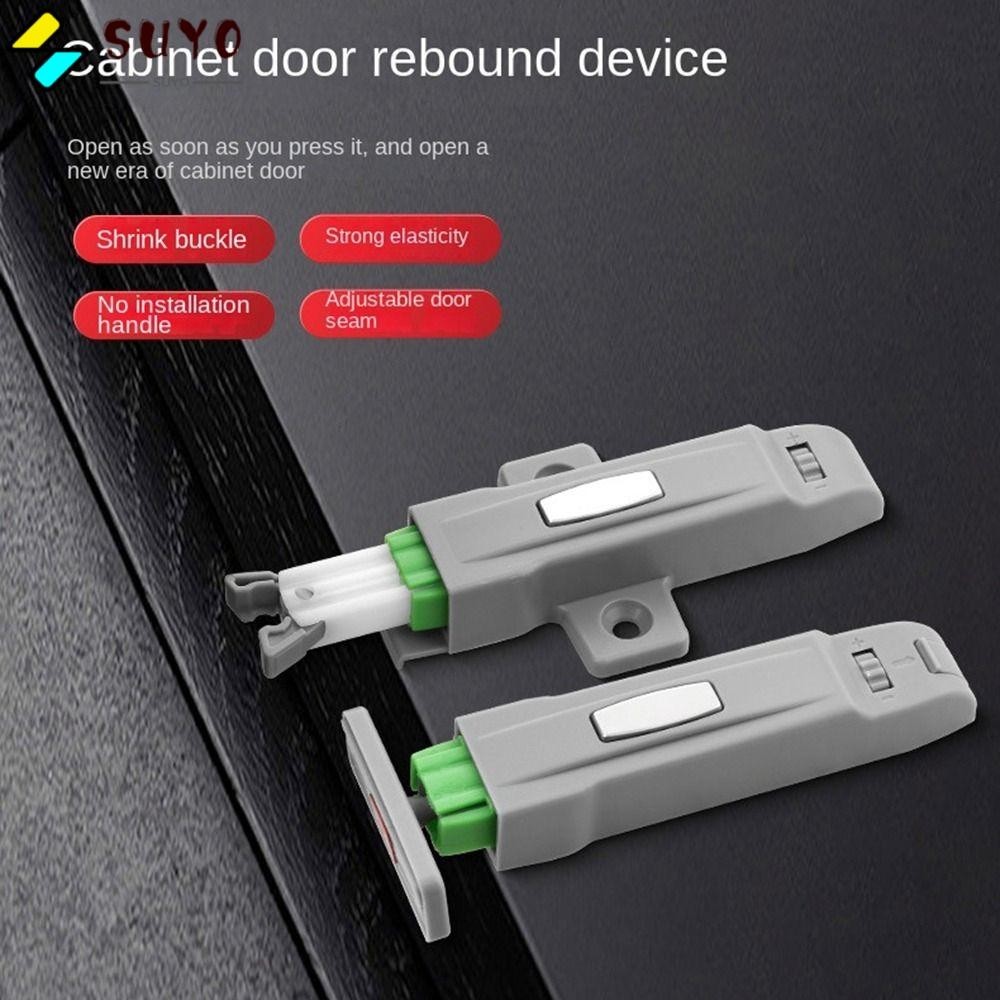 SUYO Door Lock Buckle, Push Type ABS Cabinet Catches, Hardware Damper ...