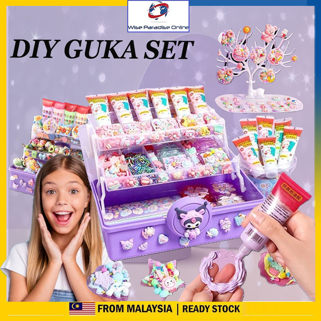 931PCS Full Set CUCKOO Material Package Sticker Kids Keychain DIY Hand ...