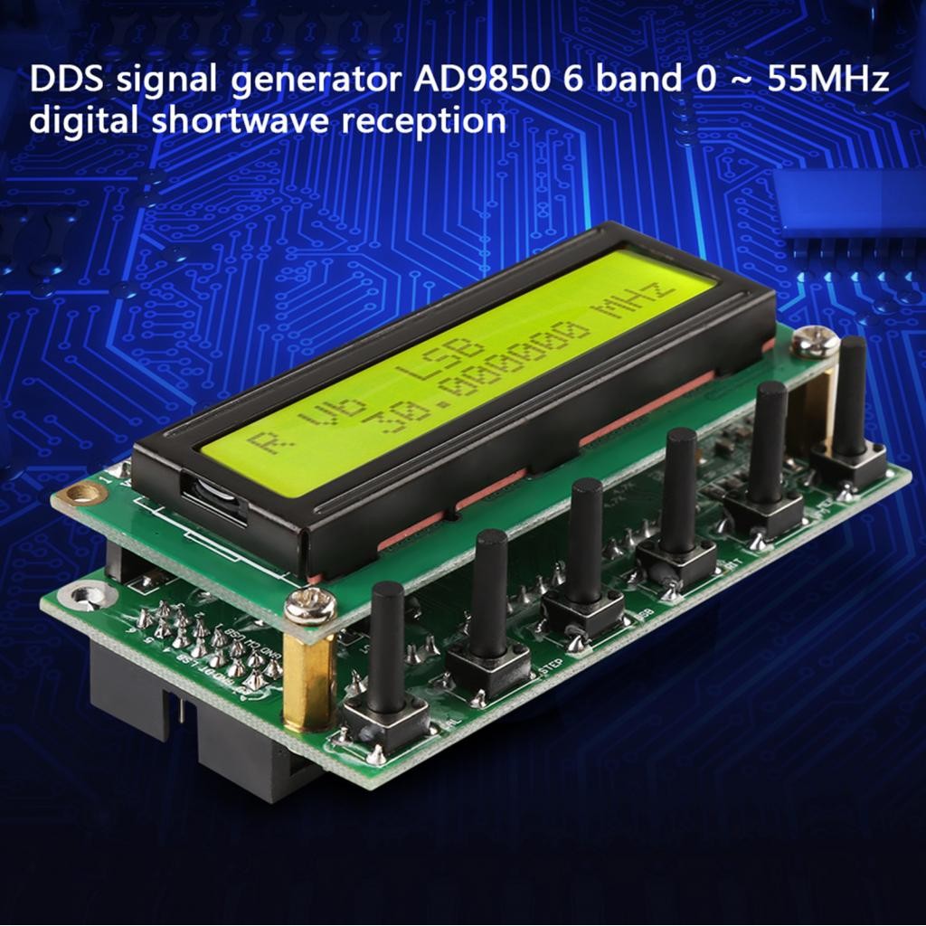 Supergoodsales AD9850 DDS Generator Module Board with LCD Display 6 Bands 0-55MHz Digital ...