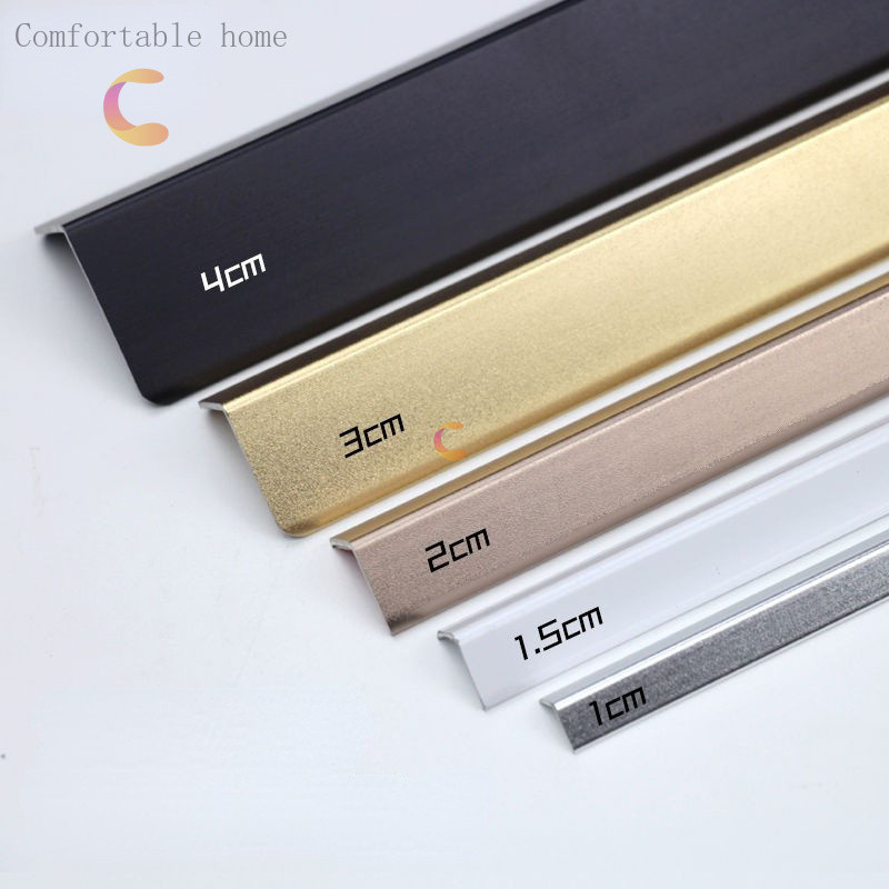 Aluminum alloy L-shaped edging edge trimming decorative line right ...