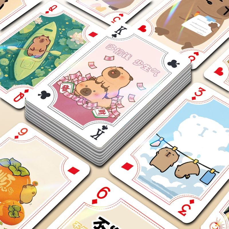 Capybara Cartoon Cute Playing Cards FJTPD4444 250304 | Shopee Singapore