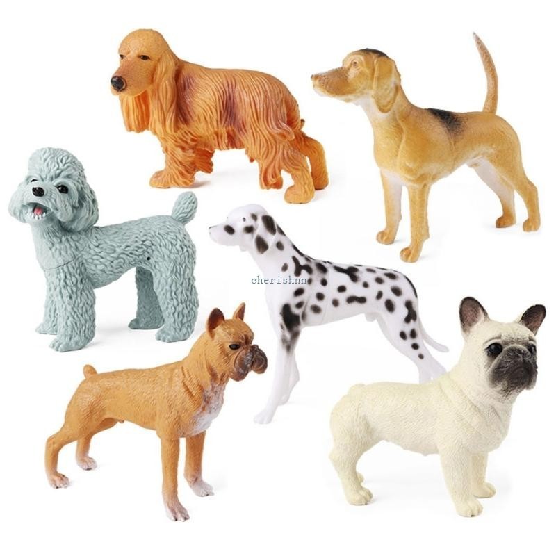 CH* Realistic Dog Static Model Hollow Figure Toy Animal Figurine Statue ...